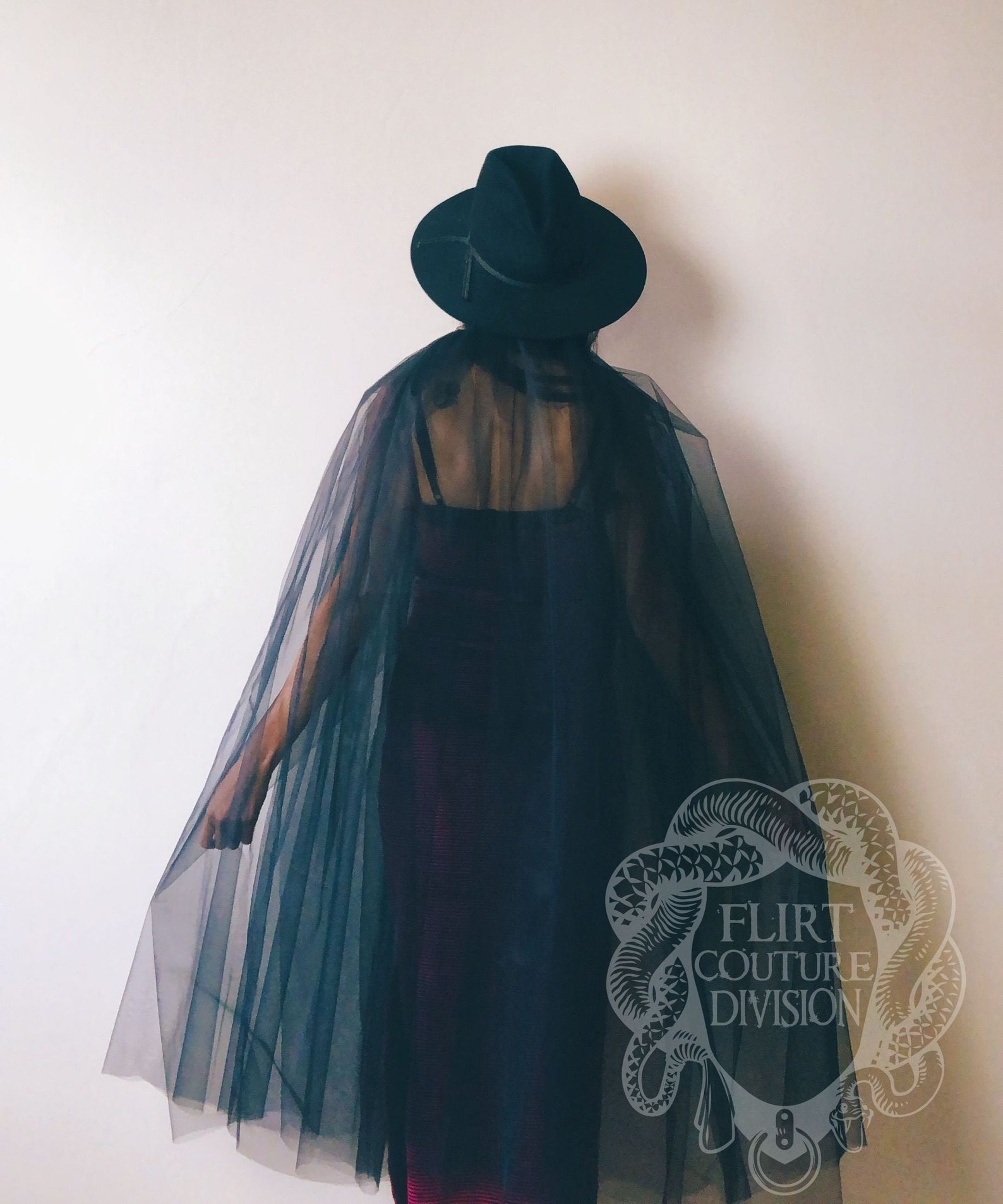 Black Tulle Cape White Tulle Cape Witch Cape Fantasy Cape | Etsy