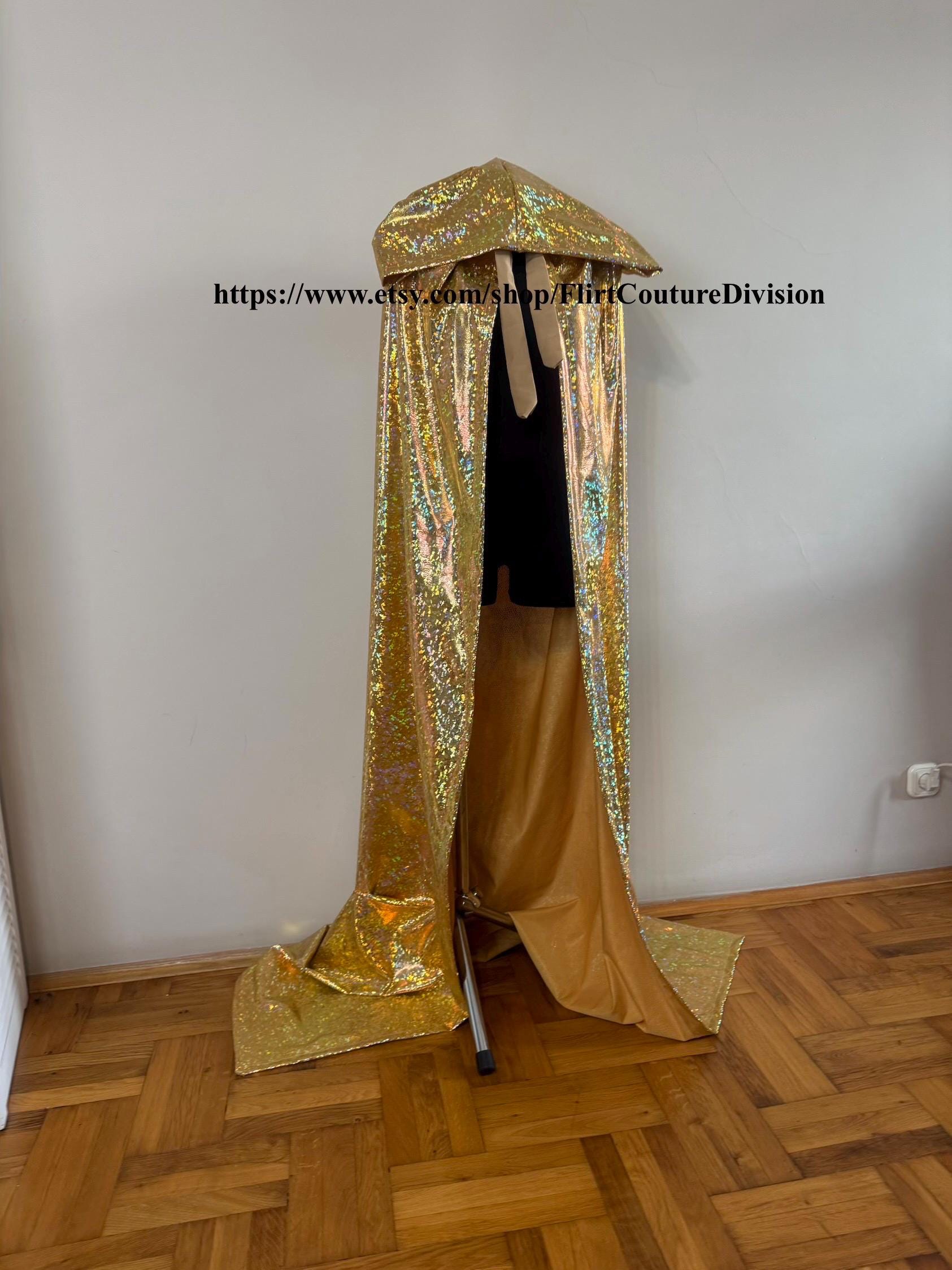 Gold Hooded Cape, Hologram Cloak, Arm Wrestling Cape, Queen Cloak ...