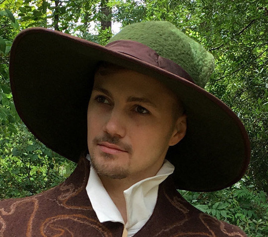 Wide Brimmed Bard Hat the Traveler Hand Felted Merino Wool - Etsy