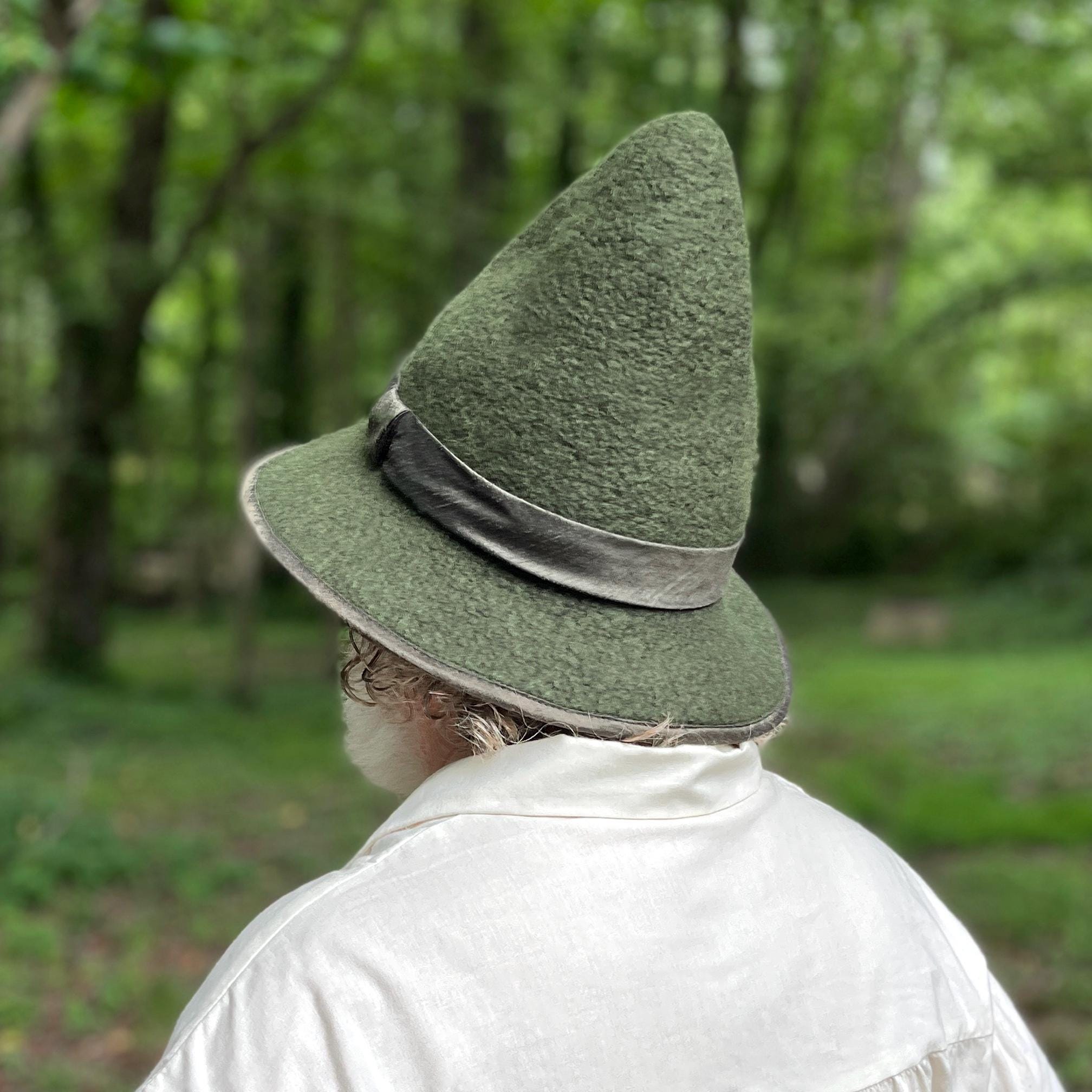 Soft Pointy Wizard or Mage Hat - "the Wayfarer" - Hand Felted Merino ...