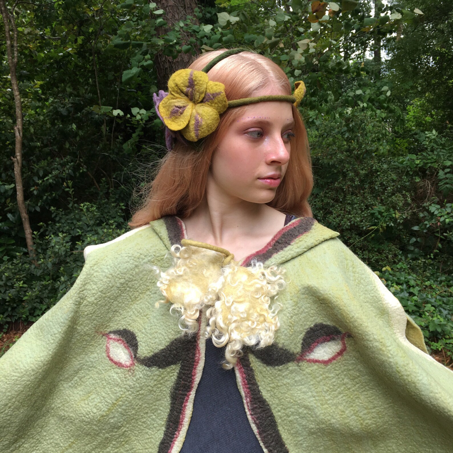 Luna Moth Cape Hand Felted Merino Wool Wings - Etsy