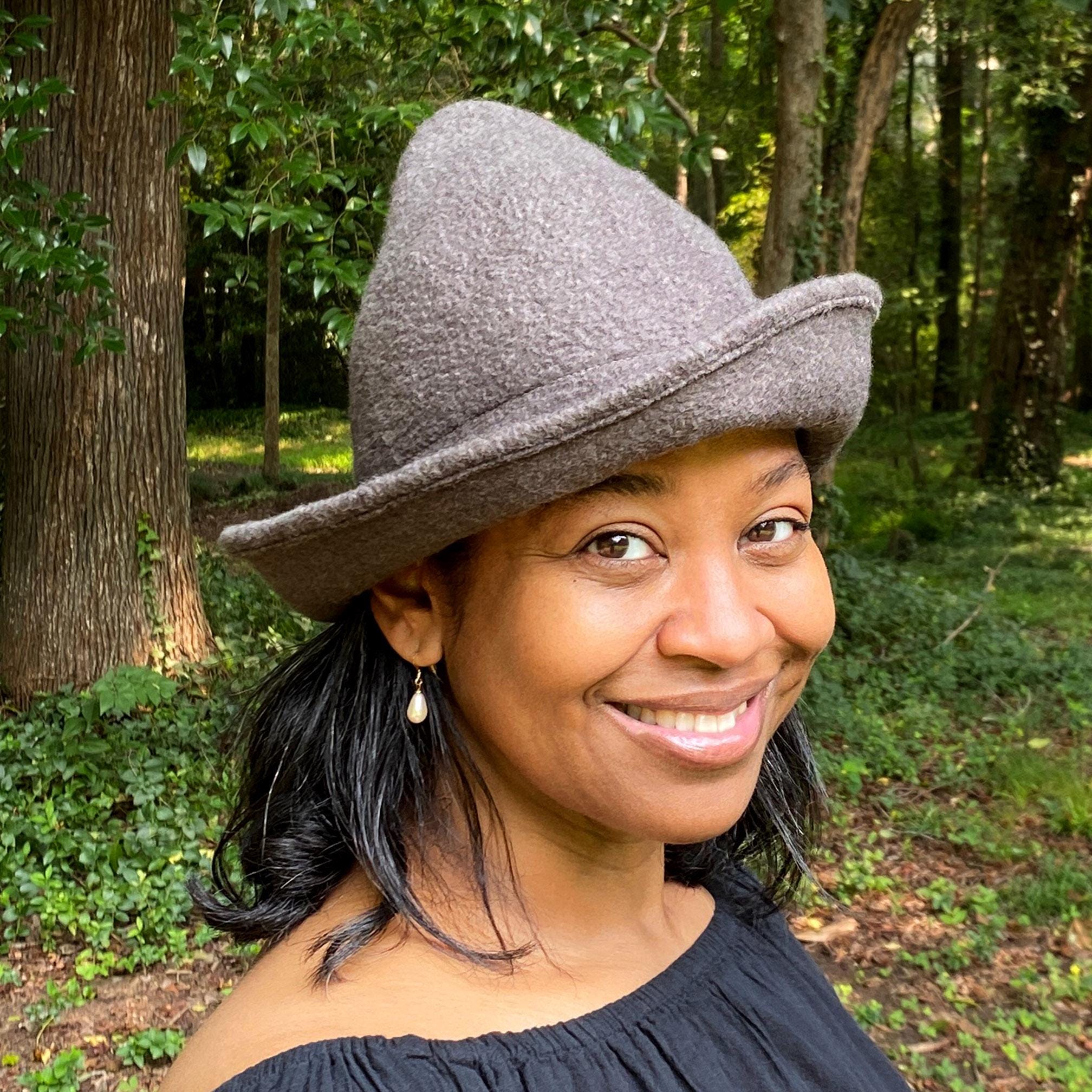 Bard Hat - Brimmed Hat - Wool Felt Hat - Pointed Witch Hat - RPG ...