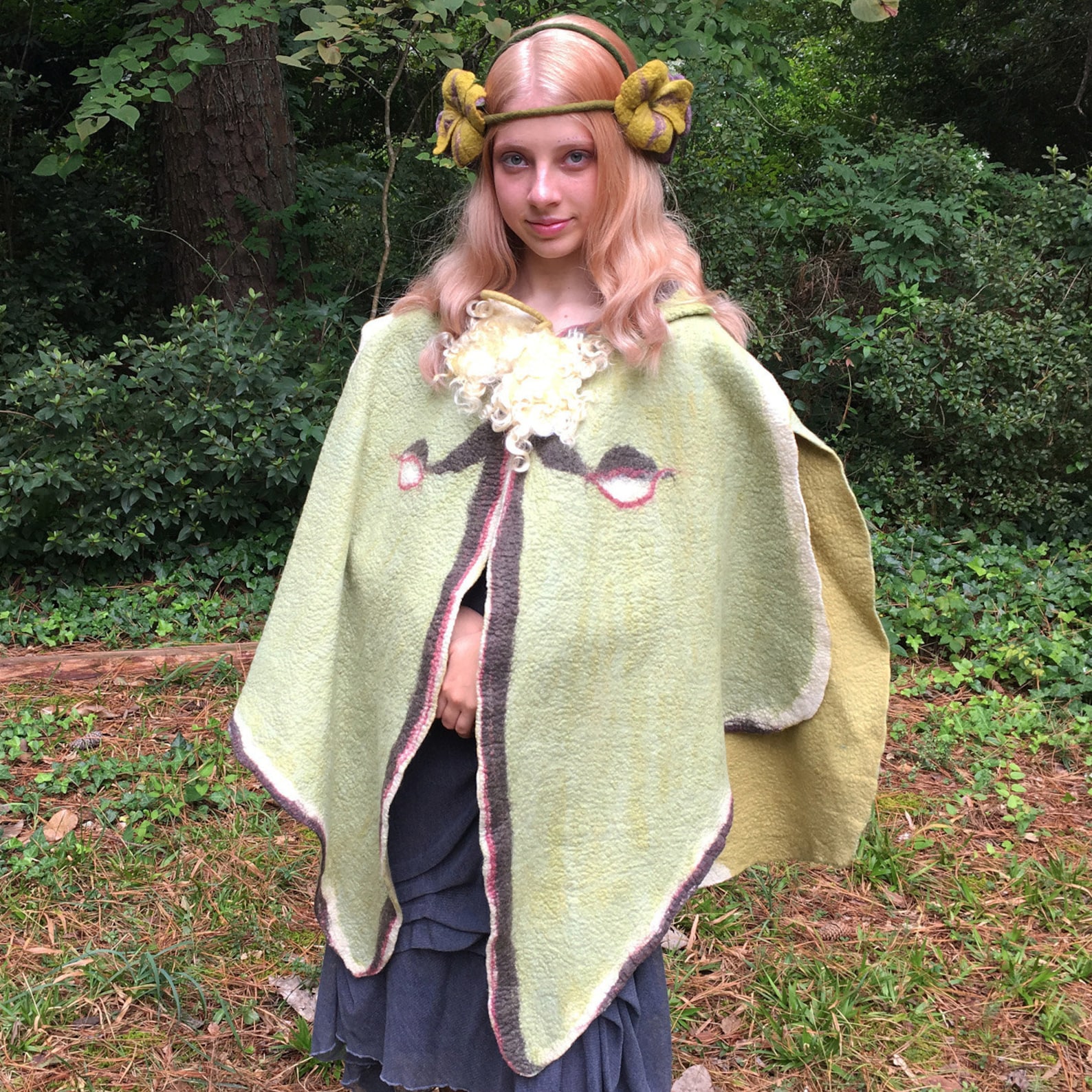 Luna Moth Cape - Hand Felted Merino Wool Wings - Etsy