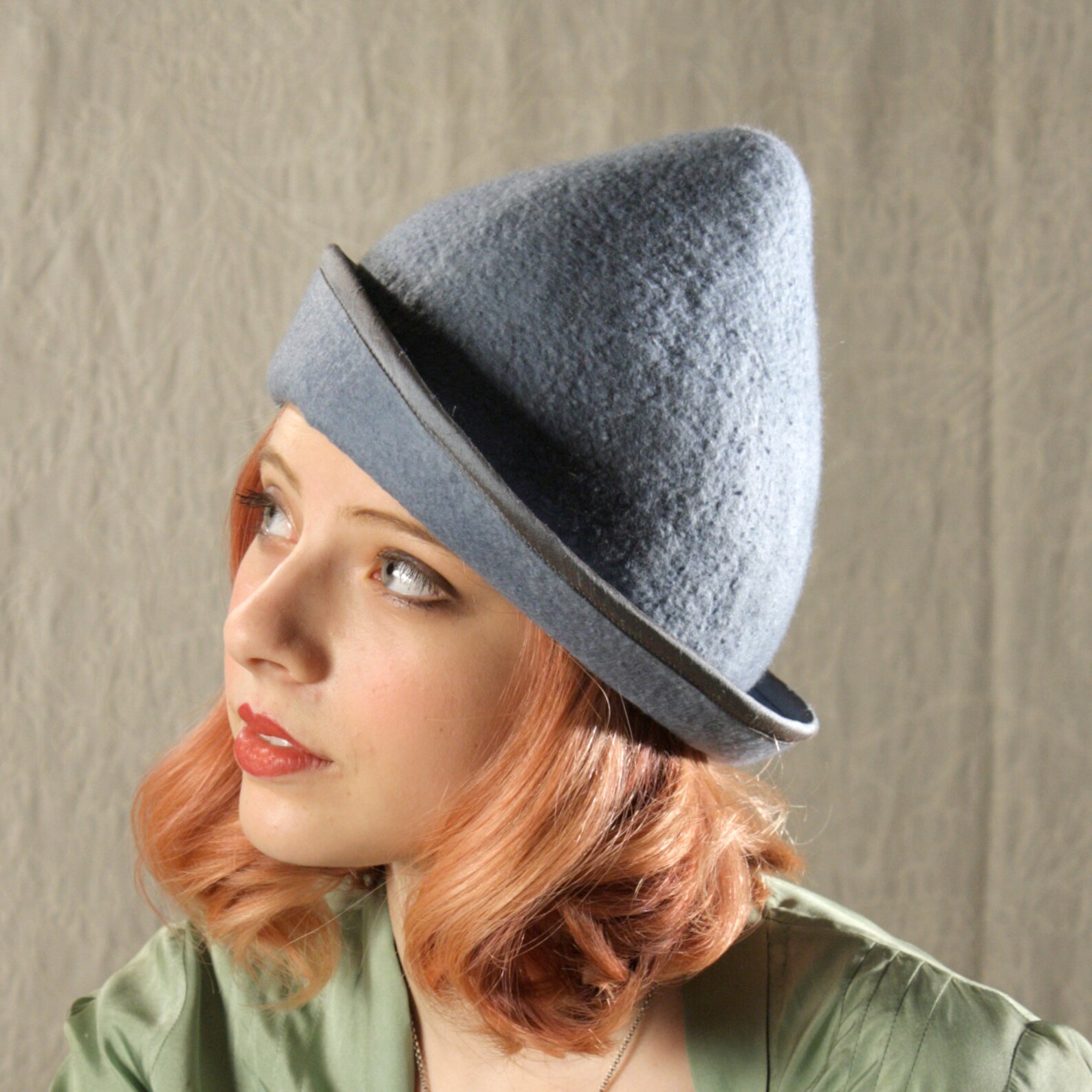 French Blue Witch Hat Fleur Delacour Inspired Hat Hand - Etsy