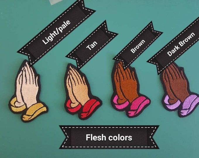 Custom Pair of Praying Hands Patch/appliques(medium) - Etsy