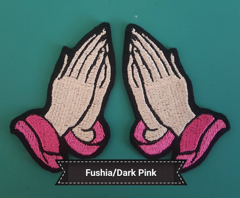 Custom Pair of Praying Hands Patch/appliquesmedium - Etsy