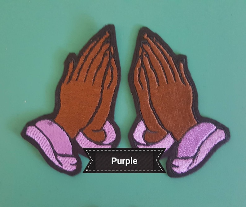 Custom Pair of Praying Hands Patch/appliquesmedium - Etsy
