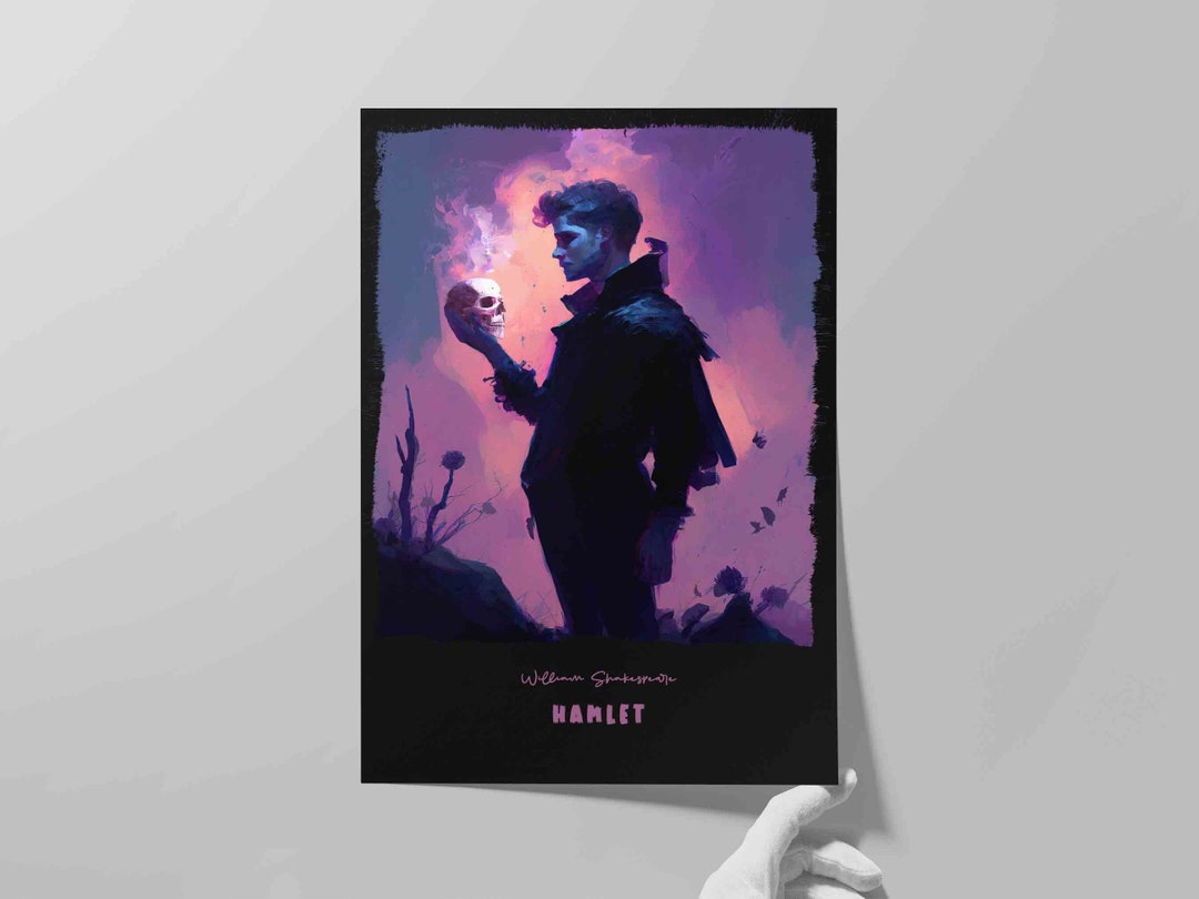 Hamlet Book Cover Poster | Modern Cover Design of William Shakespeare ...