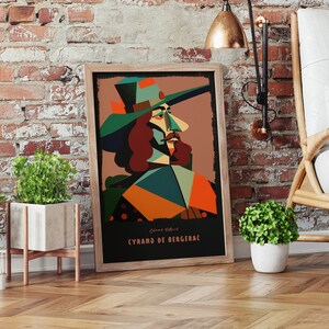 Cyrano De Bergerac Book Cover Poster | Art Print of Edmond Rostand ...