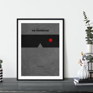 The Terminator Minimalist Alternative Movie Print & Poster - Etsy