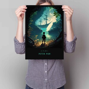 Peter Pan Book Cover | Poster of Peter Pan | Literary Art | Literature ...