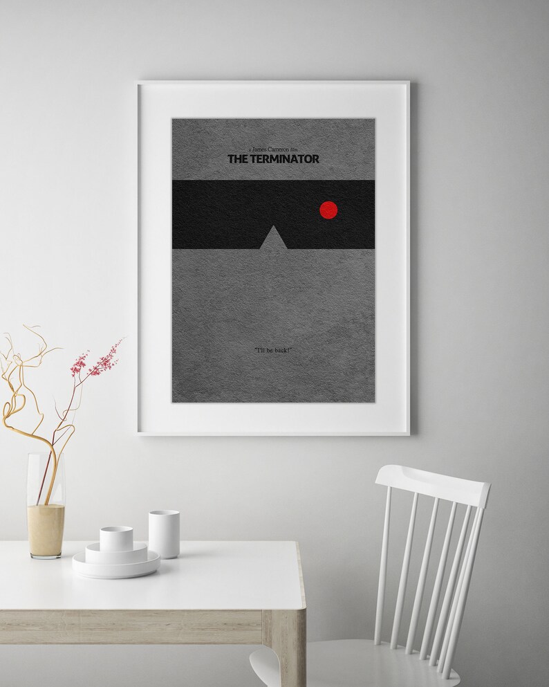The Terminator Minimalist Alternative Movie Print & Poster - Etsy