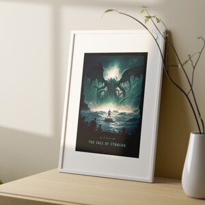 The Call of Cthulhu V2 Book Cover Art | Print of Lovecraft Book ...