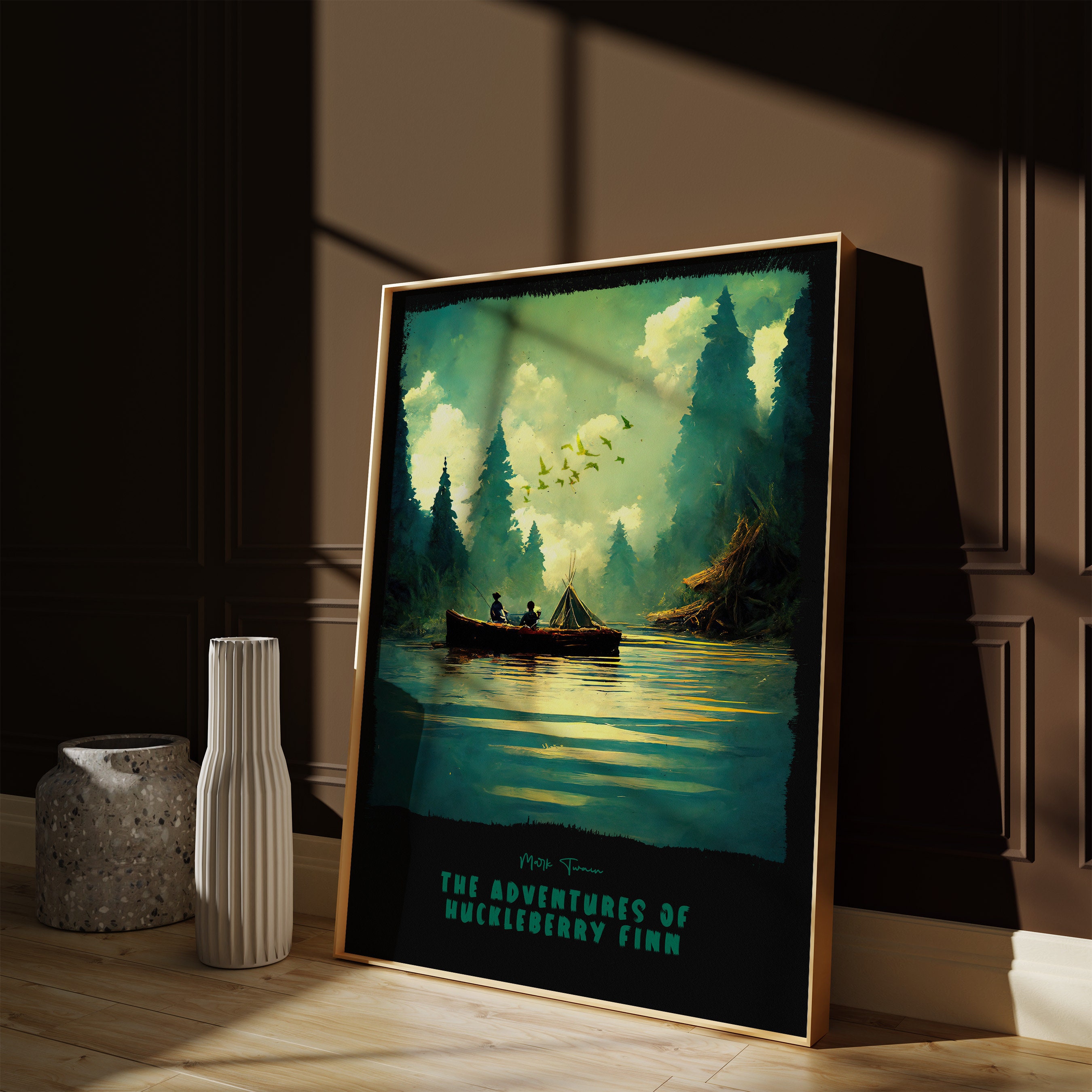 Adventures of Huckleberry Finn Book Cover Poster | Alternative Design ...