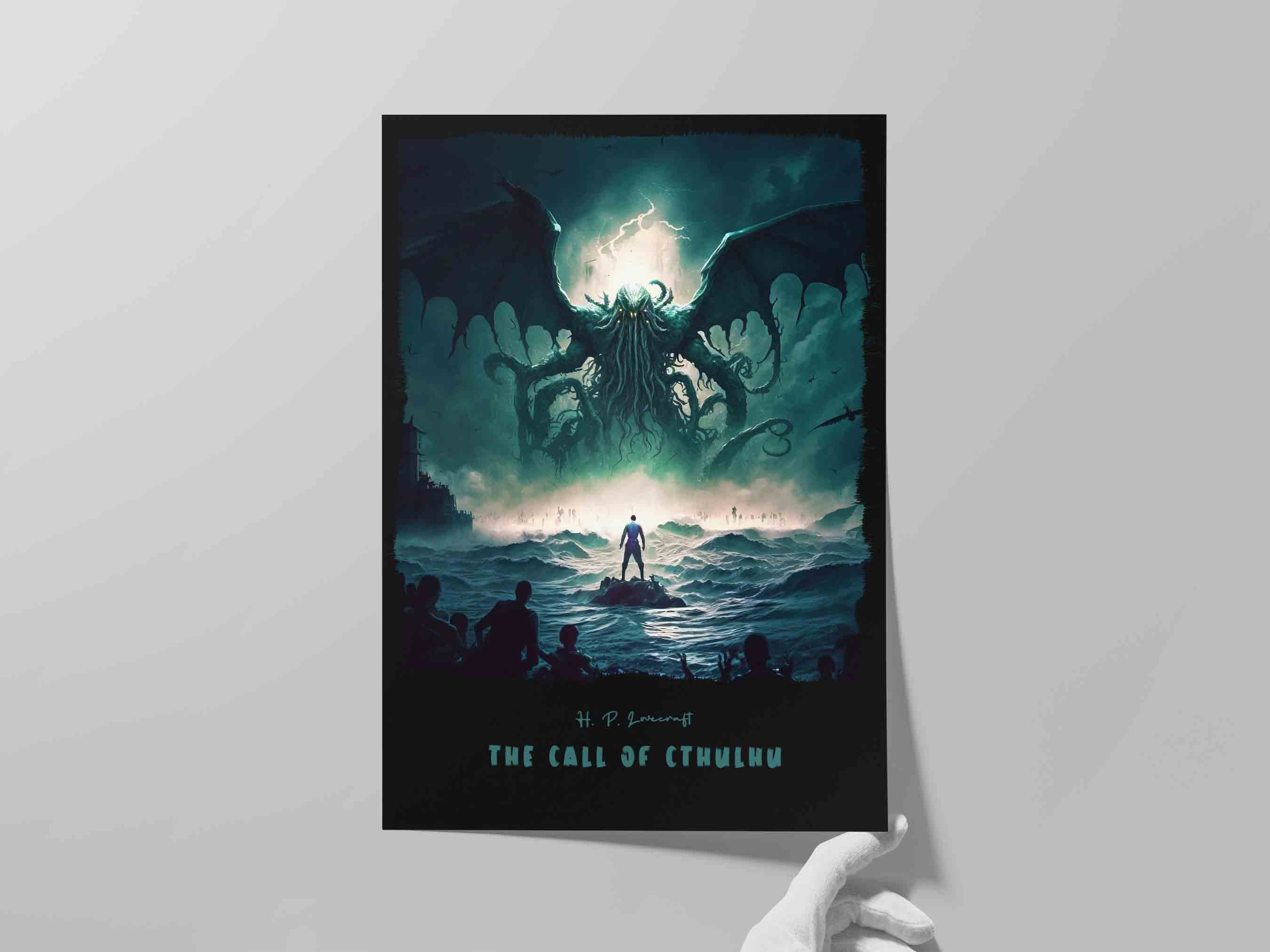 The Call of Cthulhu V2 Book Cover Art | Print of Lovecraft Book ...