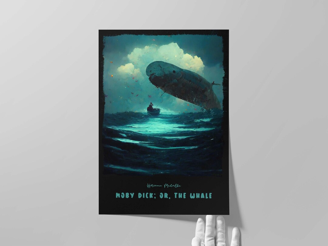 Moby Dick Book Cover Poster | Alternative Design of Herman Melville ...