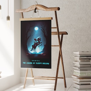 The Legend of Sleepy Hollow Book Cover | Poster of Washington Irving ...