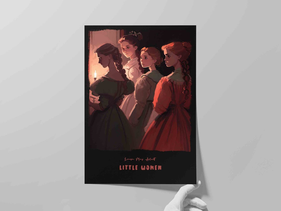 Little Women Book Cover Poster | Contemporary Design of Louisa May ...