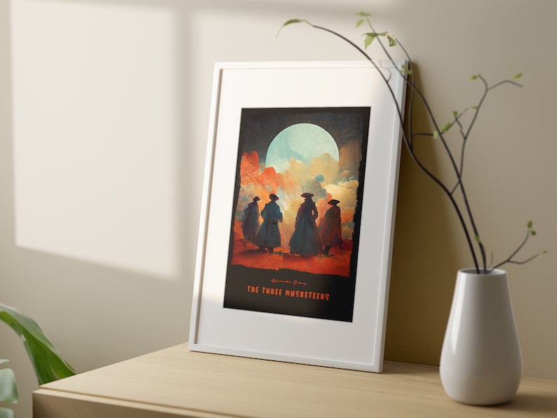 The Three Musketeers Book Cover Poster | Alternative Design of ...
