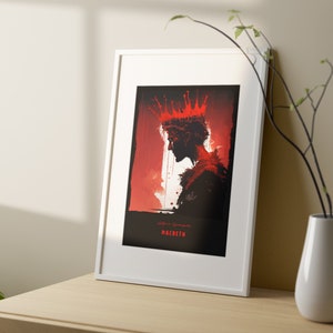 Macbeth Book Cover Poster | Modern Cover Design of William Shakespeare ...