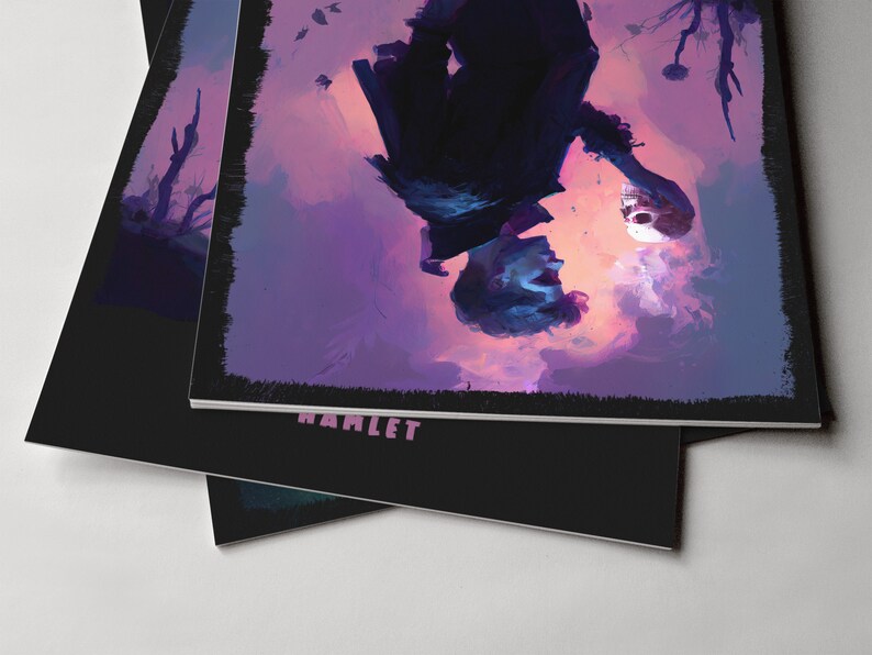 Hamlet Book Cover Poster Modern Cover Design of William - Etsy