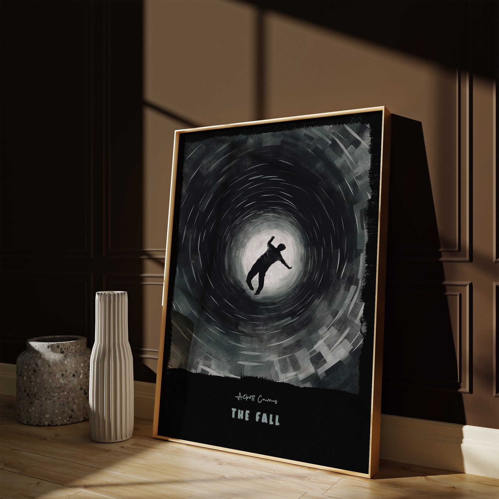 The Fall Book Cover | Poster Albert Camus Book | Literary Poster ...
