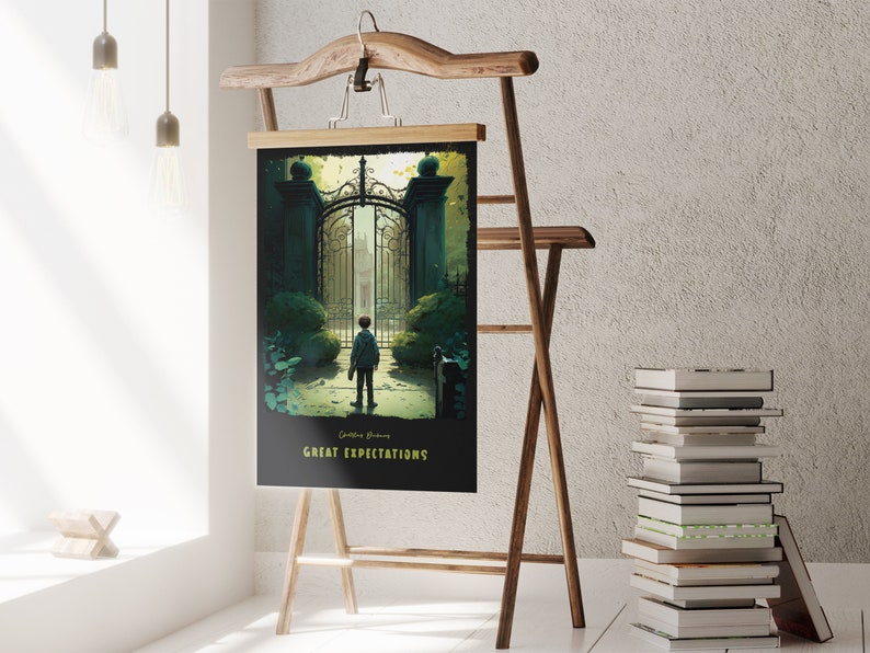 Great Expectations Book Cover Poster | Contemporary Design of Charles ...