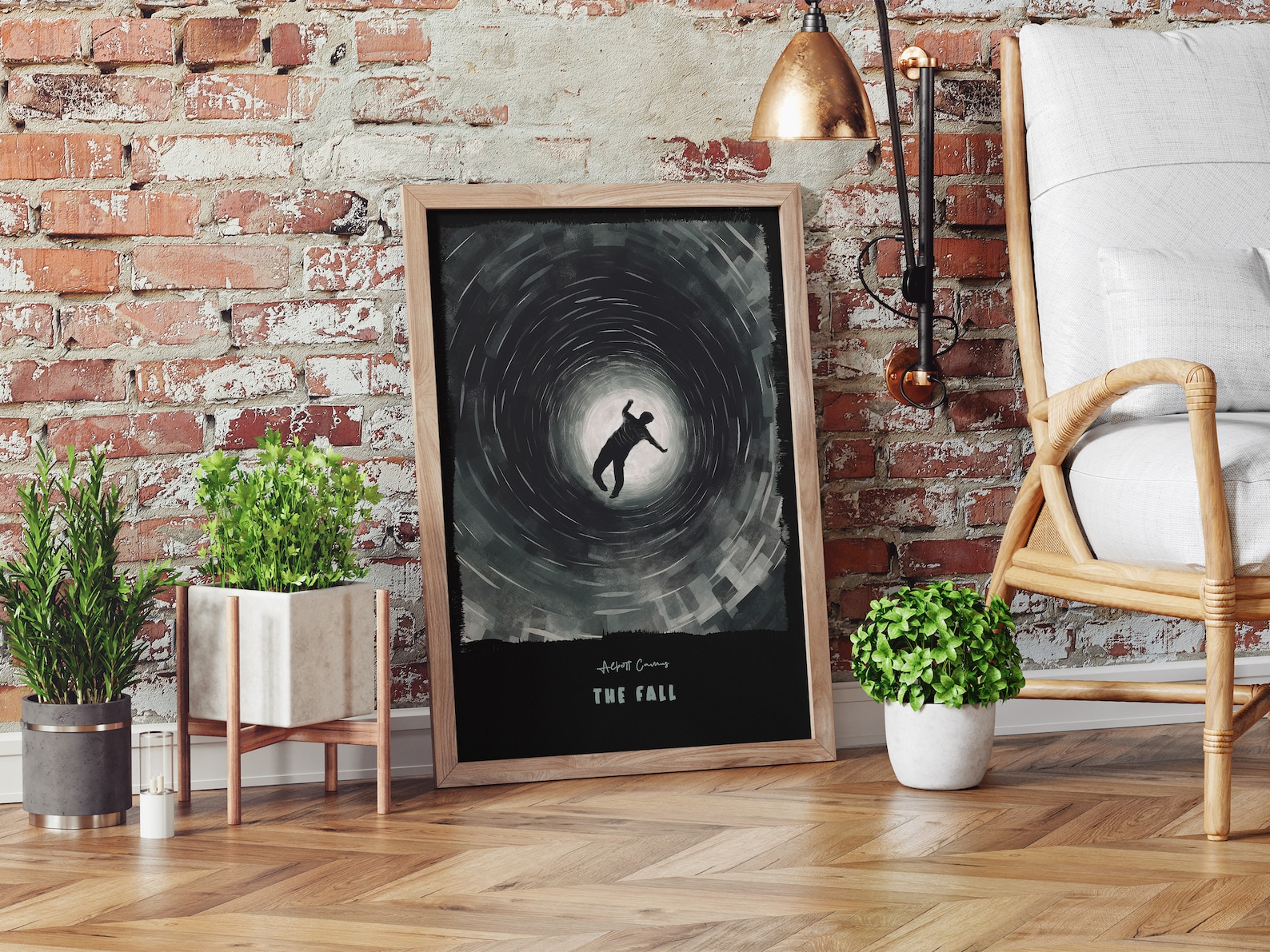 The Fall Book Cover | Poster Albert Camus Book | Literary Poster ...