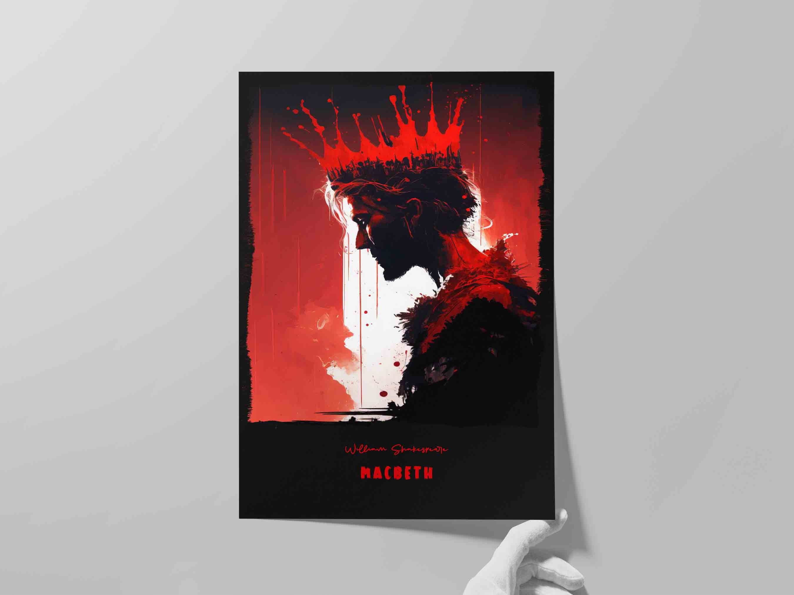 Macbeth Book Cover Poster Modern Cover Design of William Shakespeare ...