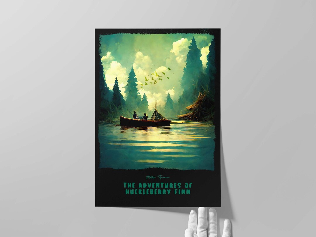 Adventures of Huckleberry Finn Book Cover Poster | Alternative Design ...