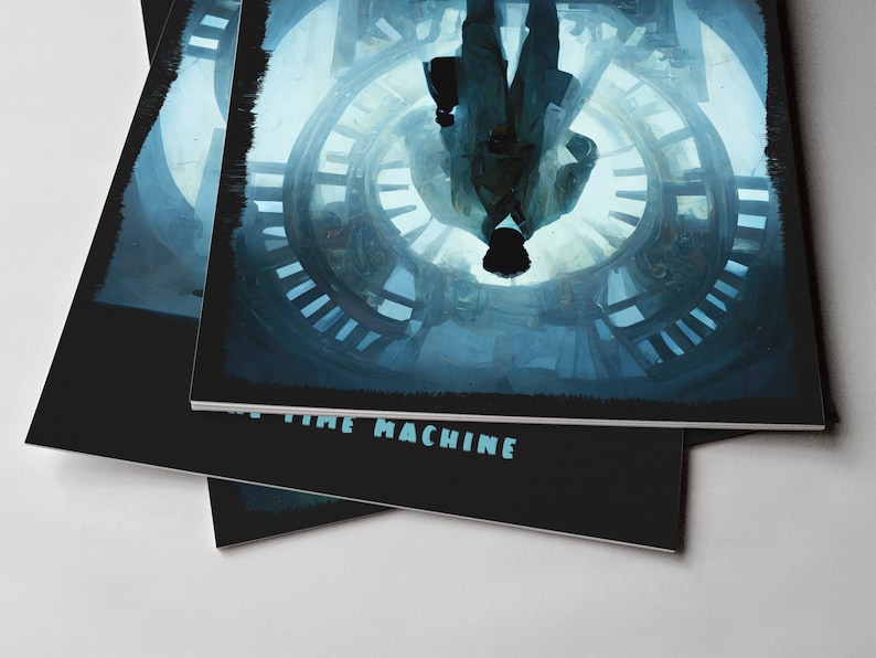 The Time Machine Book Cover Poster Alternative Design of H. - Etsy