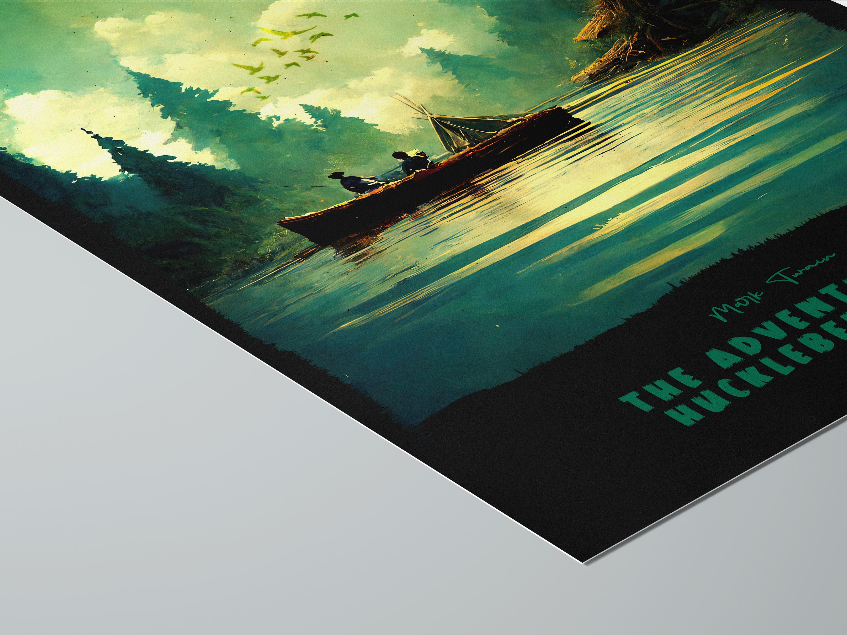 Adventures of Huckleberry Finn Book Cover Poster | Alternative Design ...