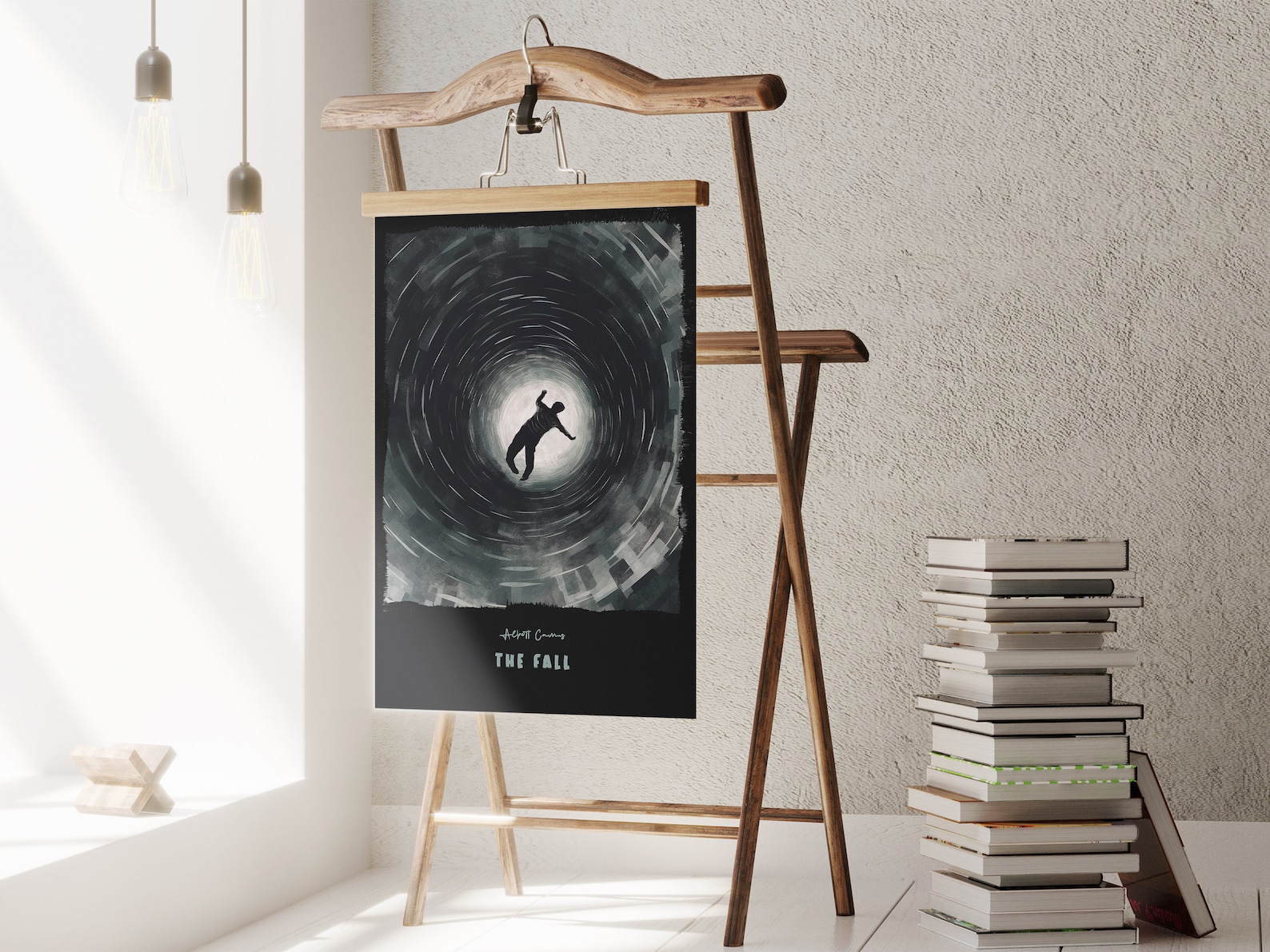 The Fall Book Cover | Poster Albert Camus Book | Literary Poster ...