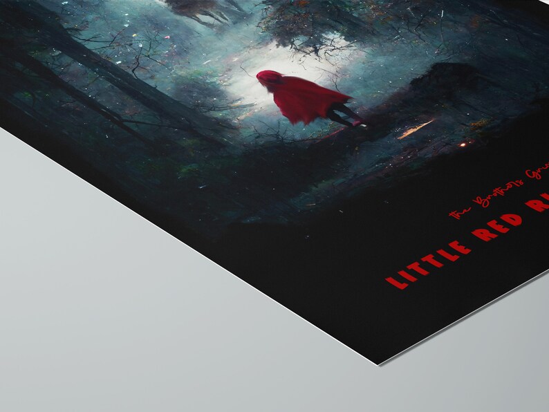 Little Red Riding Hood Book Cover Poster Alternative Design - Etsy