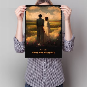 Pride and Prejudice Book Cover Poster | Alternative Design of Jane ...