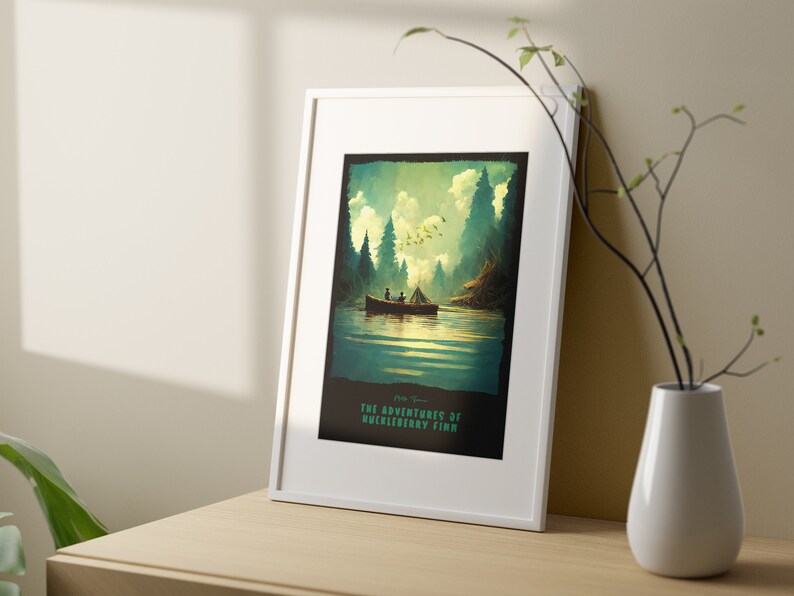 Adventures of Huckleberry Finn Book Cover Poster | Alternative Design ...
