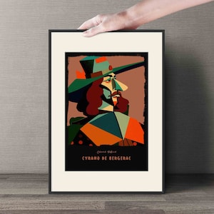 Cyrano De Bergerac Book Cover Poster | Art Print of Edmond Rostand ...