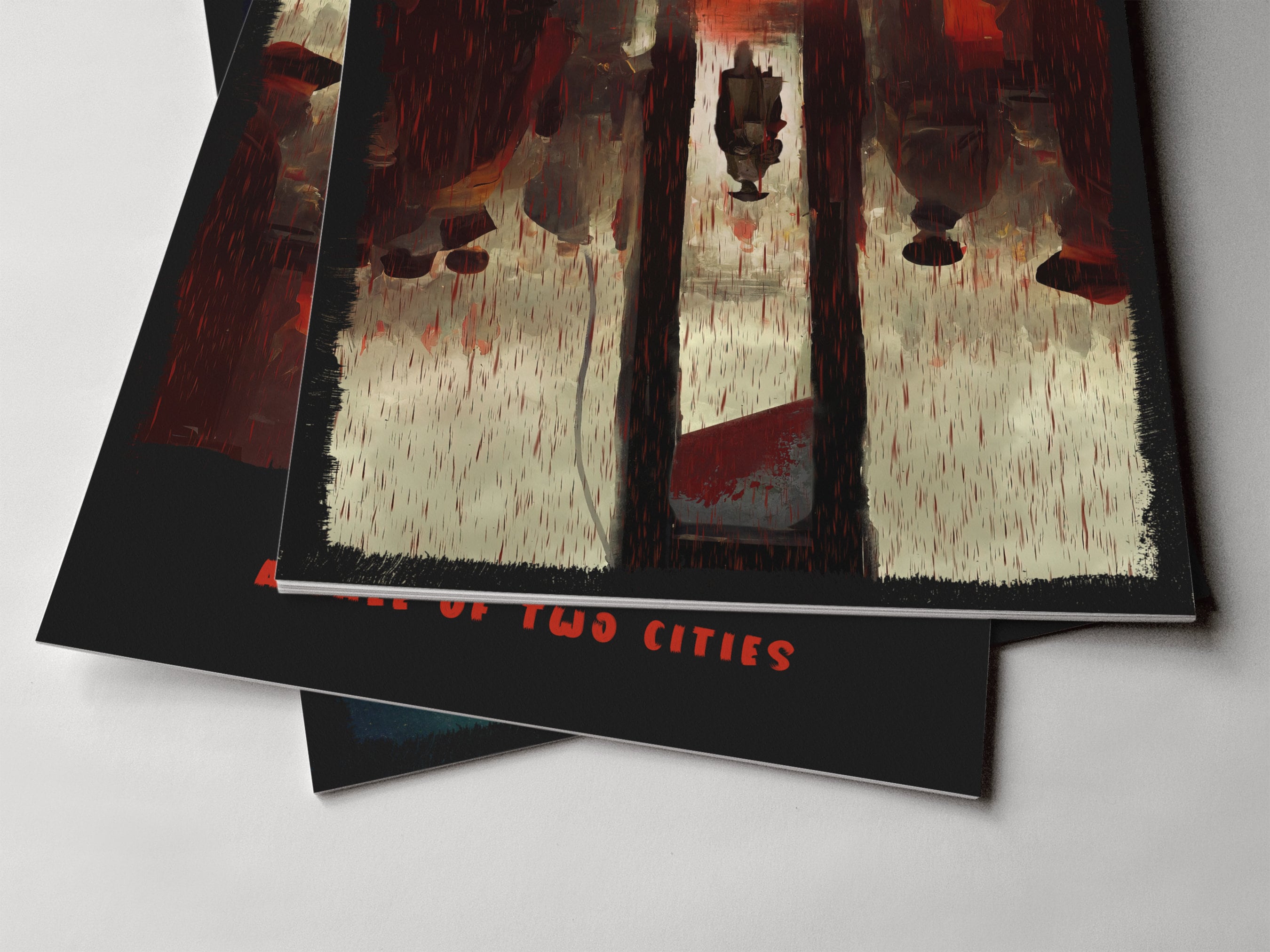 A Tale of Two Cities Book Cover Poster Alternative Design of Charles ...