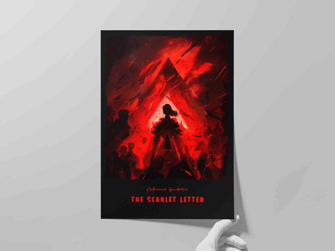 The Scarlet Letter Cover | Poster of Nathaniel Hawthorne Novel ...