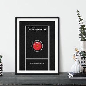 2001: A Space Odyssey Minimalist Alternative Movie Print & Poster - Etsy