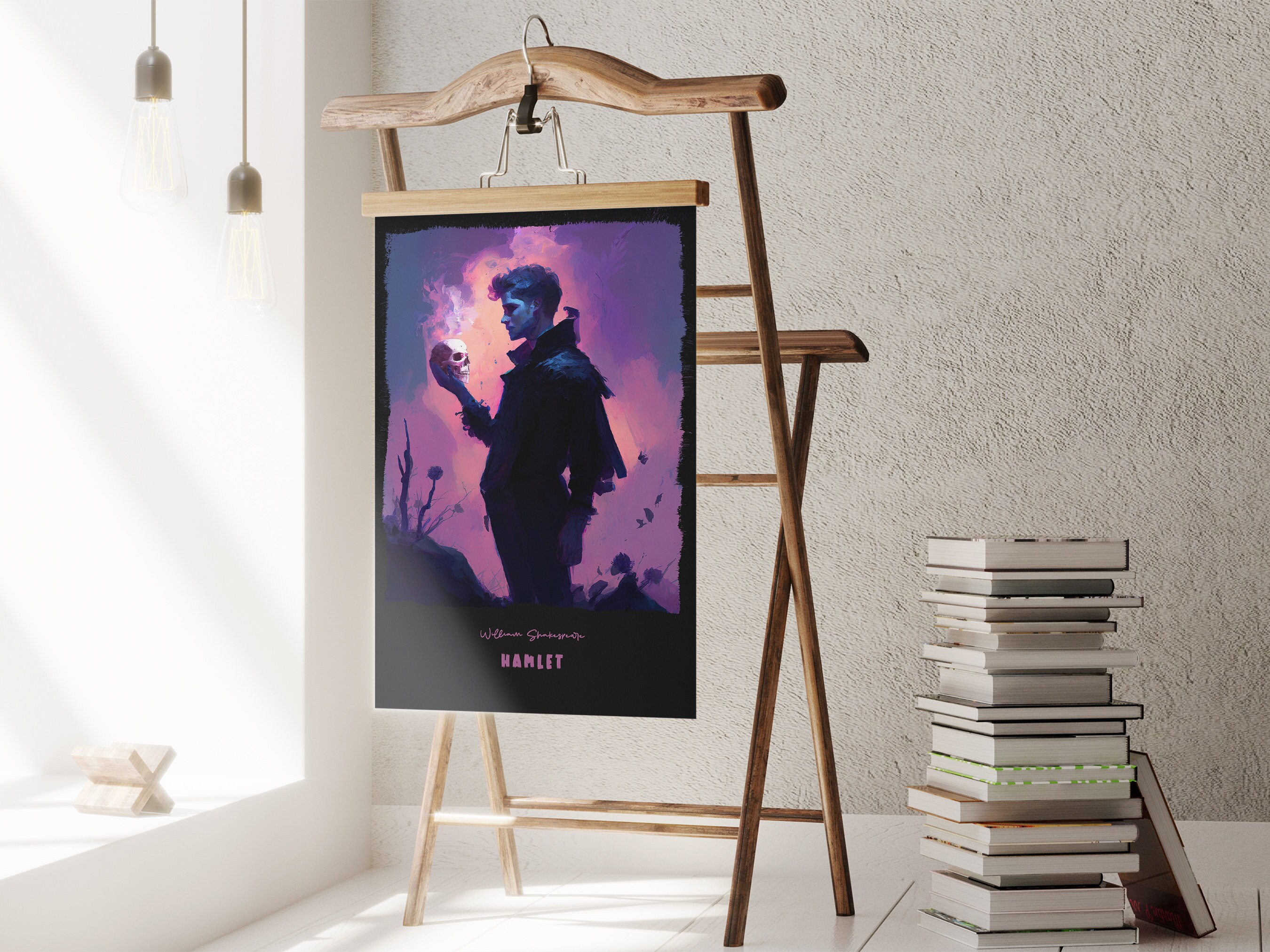 Hamlet Book Cover Poster Modern Cover Design of William - Etsy
