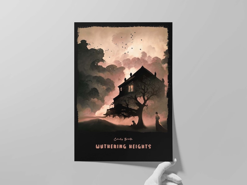 Wuthering Heights Book Cover Poster Alternative Design of Emily Bronte ...