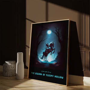The Legend of Sleepy Hollow Book Cover | Poster of Washington Irving ...
