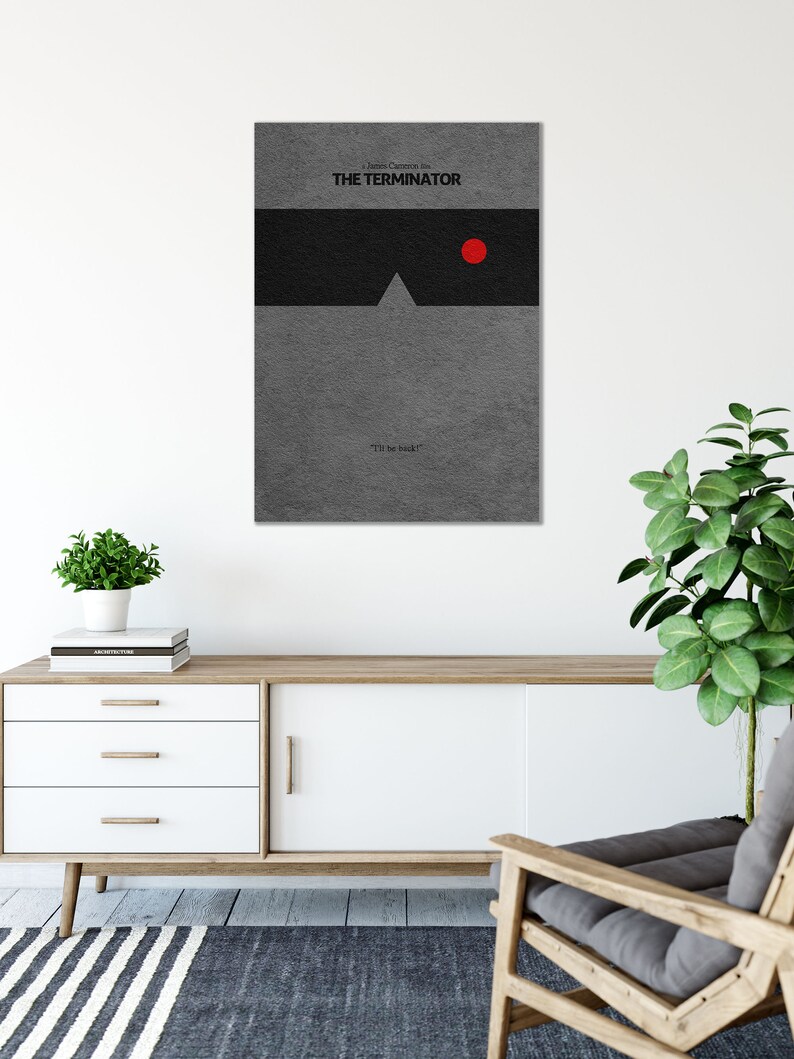 The Terminator Minimalist Alternative Movie Print & Poster - Etsy