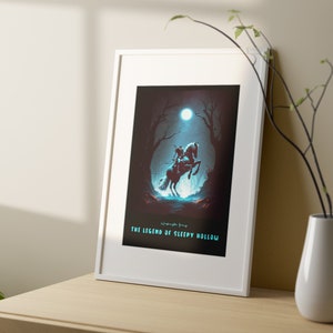 The Legend of Sleepy Hollow Book Cover | Poster of Washington Irving ...
