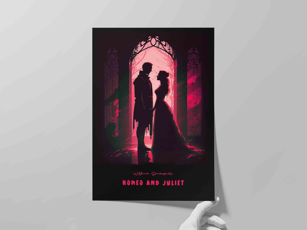Romeo and Juliet Book Cover Art | Print of William Shakespeare Play ...