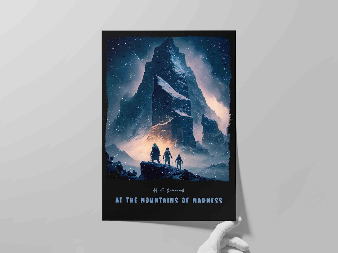At the Mountains of Madness Book Cover Poster | Contemporary Design of ...