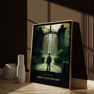 Great Expectations Book Cover Poster | Contemporary Design of Charles ...