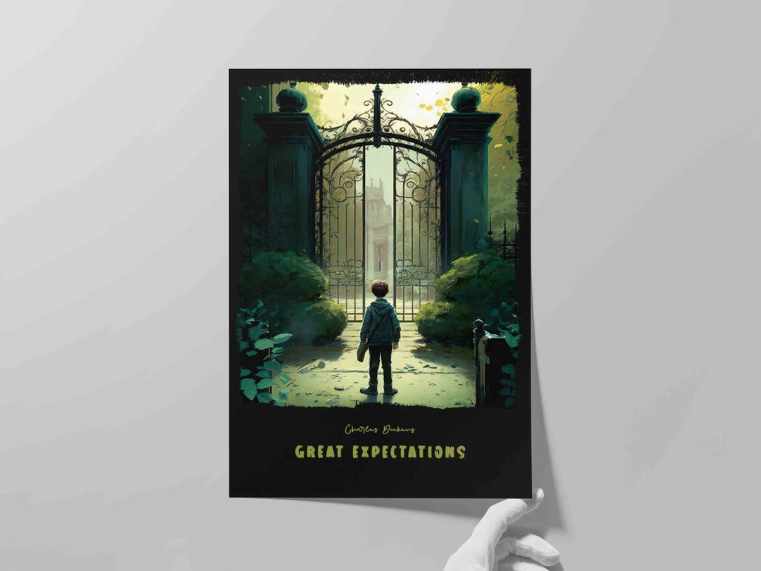 Great Expectations Book Cover Poster | Contemporary Design of Charles ...