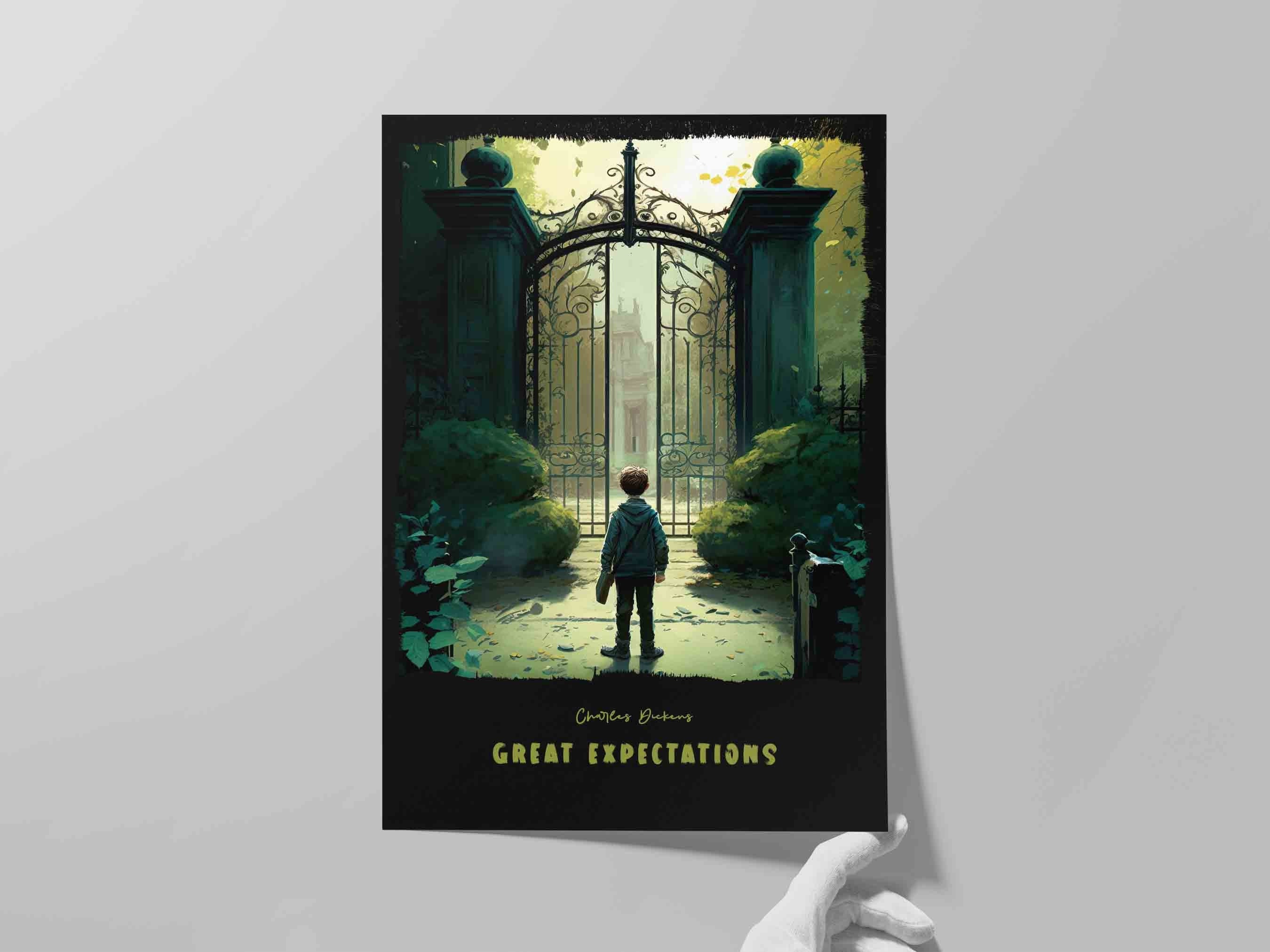 Great Expectations Book Cover Poster Contemporary Design of Charles ...